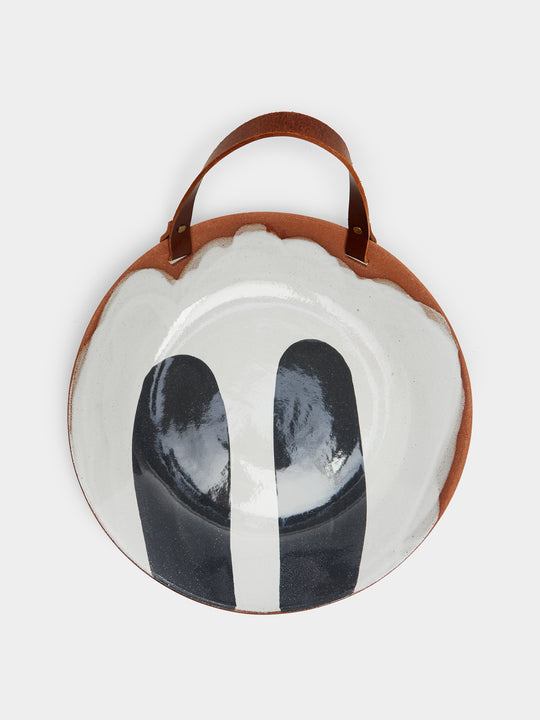 Black Hand-Glazed Terracotta Jug by Silvia K Ceramics | ABASK US