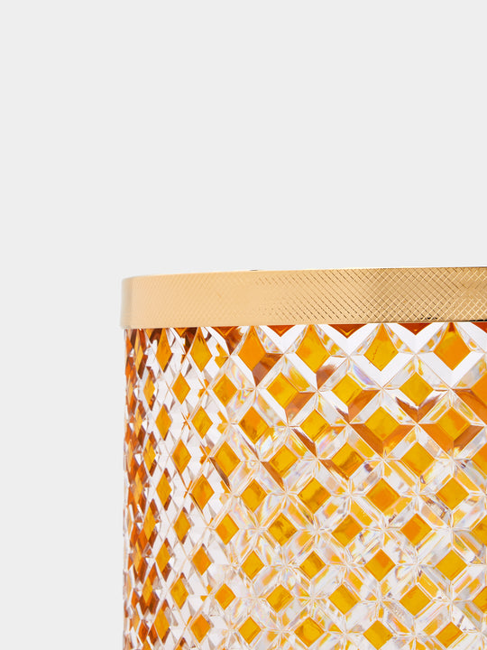 Clear Cut Crystal Lidded Bin by Zodiac London | ABASK US