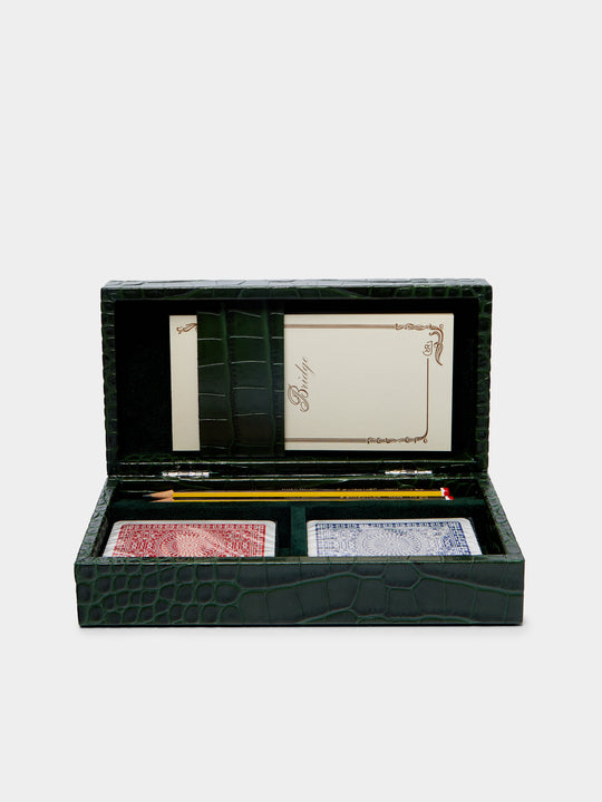 Green Small Dice Leather Games Compendium by Renzo Romagnoli | ABASK US