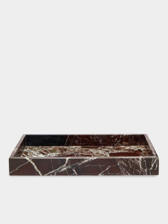 Brown Urushi Wagatabon Mahogony Wood Tray by Ido Ferber | ABASK US