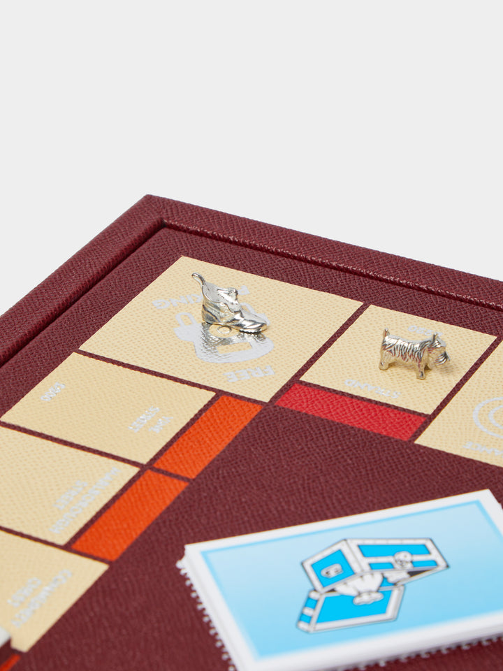 Red Leather Monopoly Set by Geoffrey Parker | ABASK US