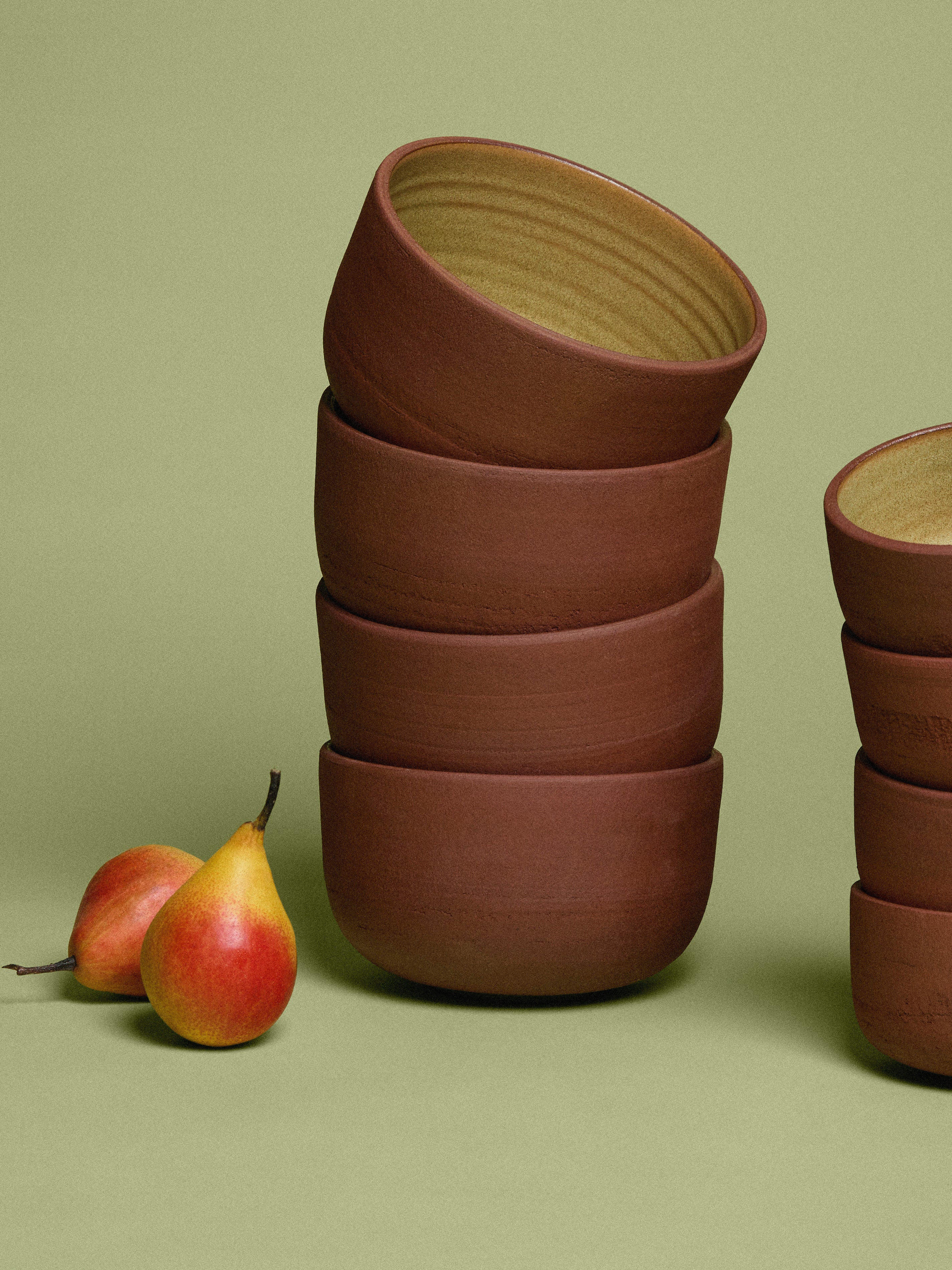 Beige Terra Stoneware Bowls (Set of 4) by Andrea Tsang | ABASK