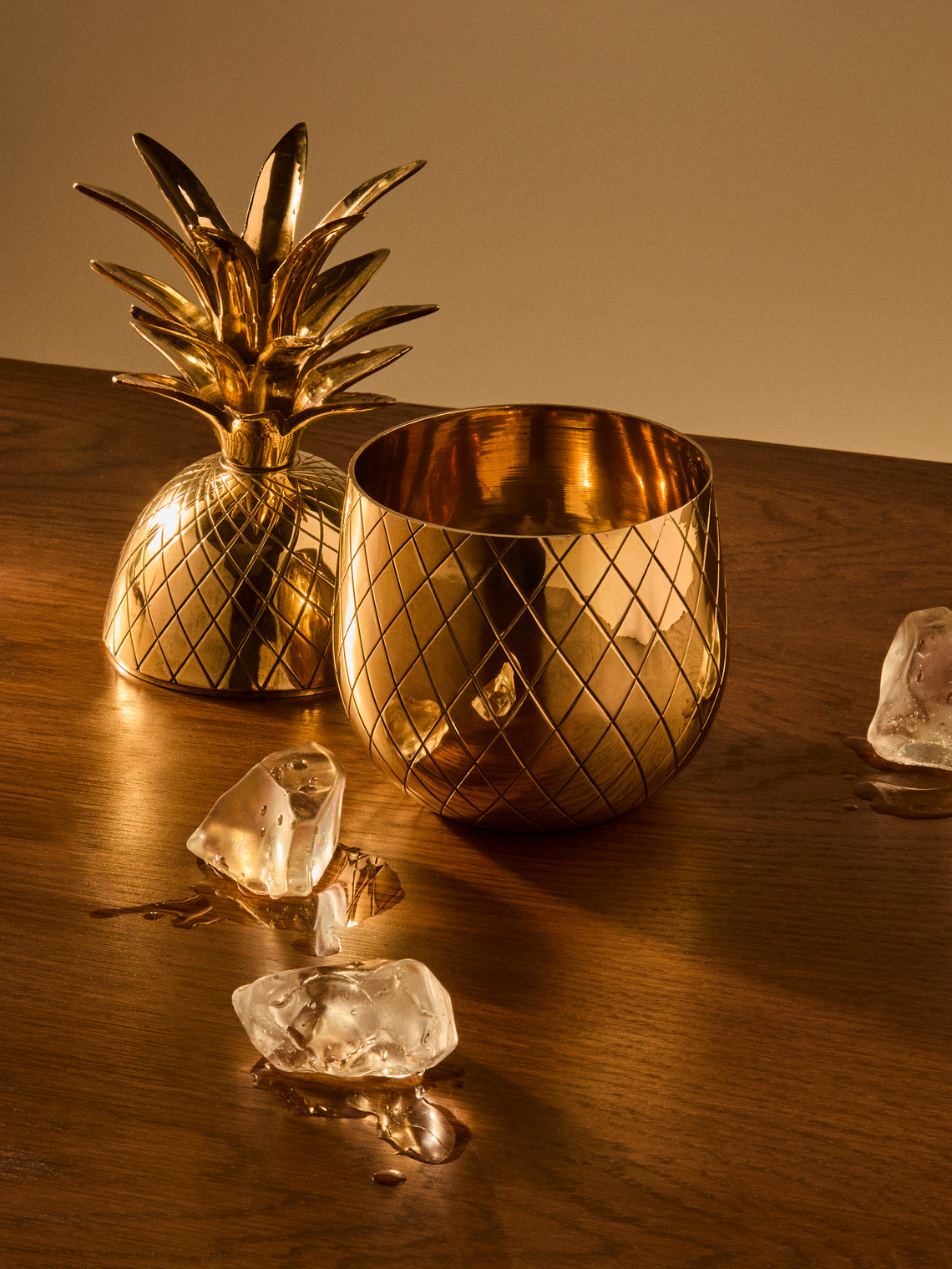 Bronze 20th-Century Pineapple Brass Decorative Ice Bucket by Antique ...