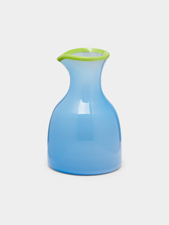 Blue Hand-Blown Glass Pourer by Andrew Iannazzi | ABASK US