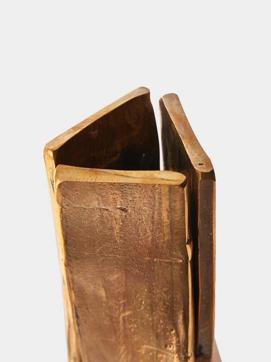 Bronze Bronze Crinkle Stool by Osanna Visconti x The House of Lyria ...