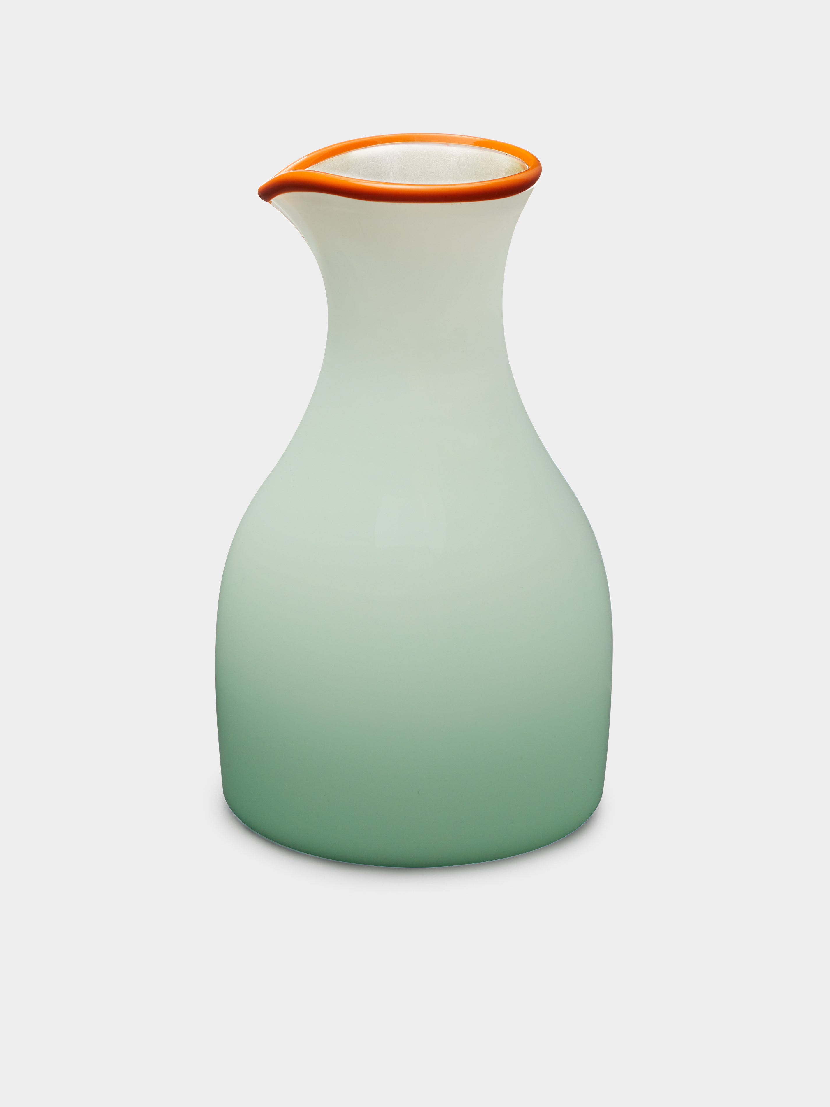 Green Hand-Blown Glass Pourer by Andrew Iannazzi | ABASK US