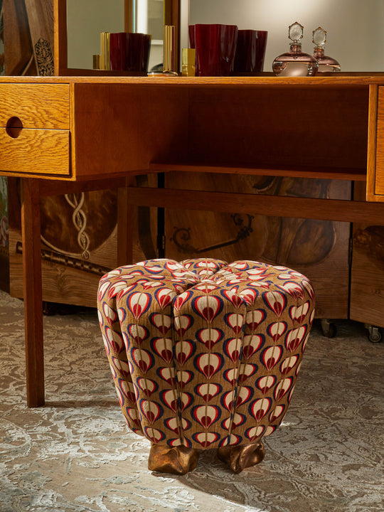 Blue Afua Cotton Pill Stool by Sister By Studio Ashby | ABASK UK