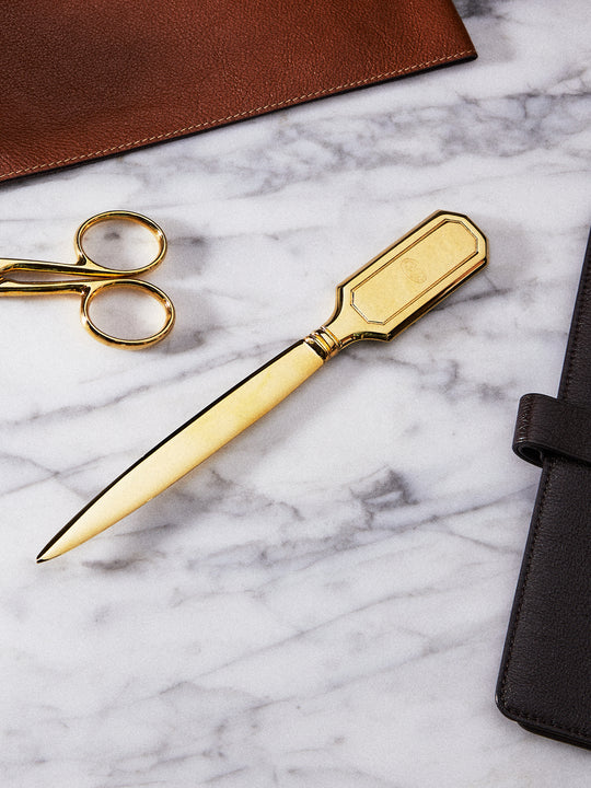 Metallics Gold-Plated Pencil Sharpener by El Casco | ABASK