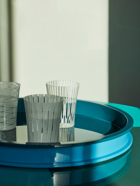 Blue Lacquered Large Stacking Tray by The Lacquer Company | ABASK US