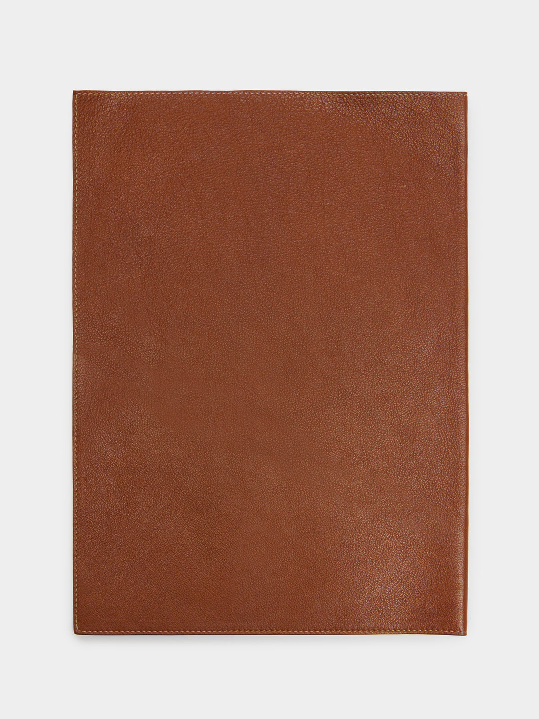 Brown Leather A4 Document Folder by Métier | ABASK UK