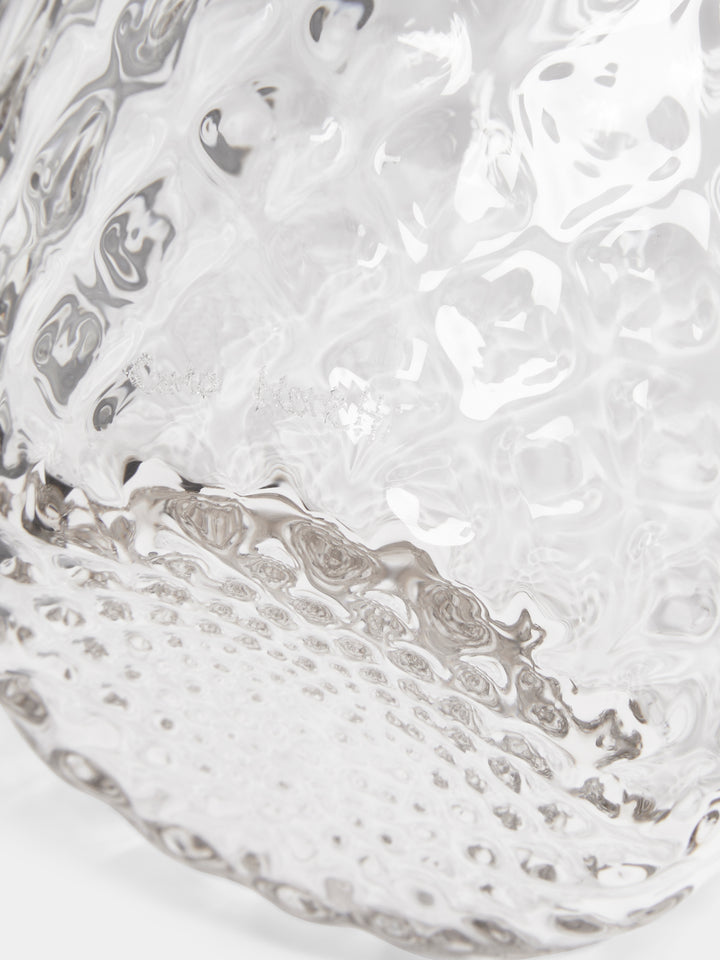 Clear Polaris Hand-Blown Murano Glass Bud Vase by Carlo Moretti | ABASK