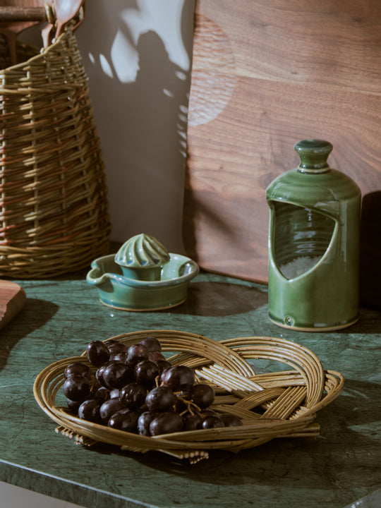 Brown Handwoven Willow Mini Forager Basket by Rachel Bower | ABASK UK