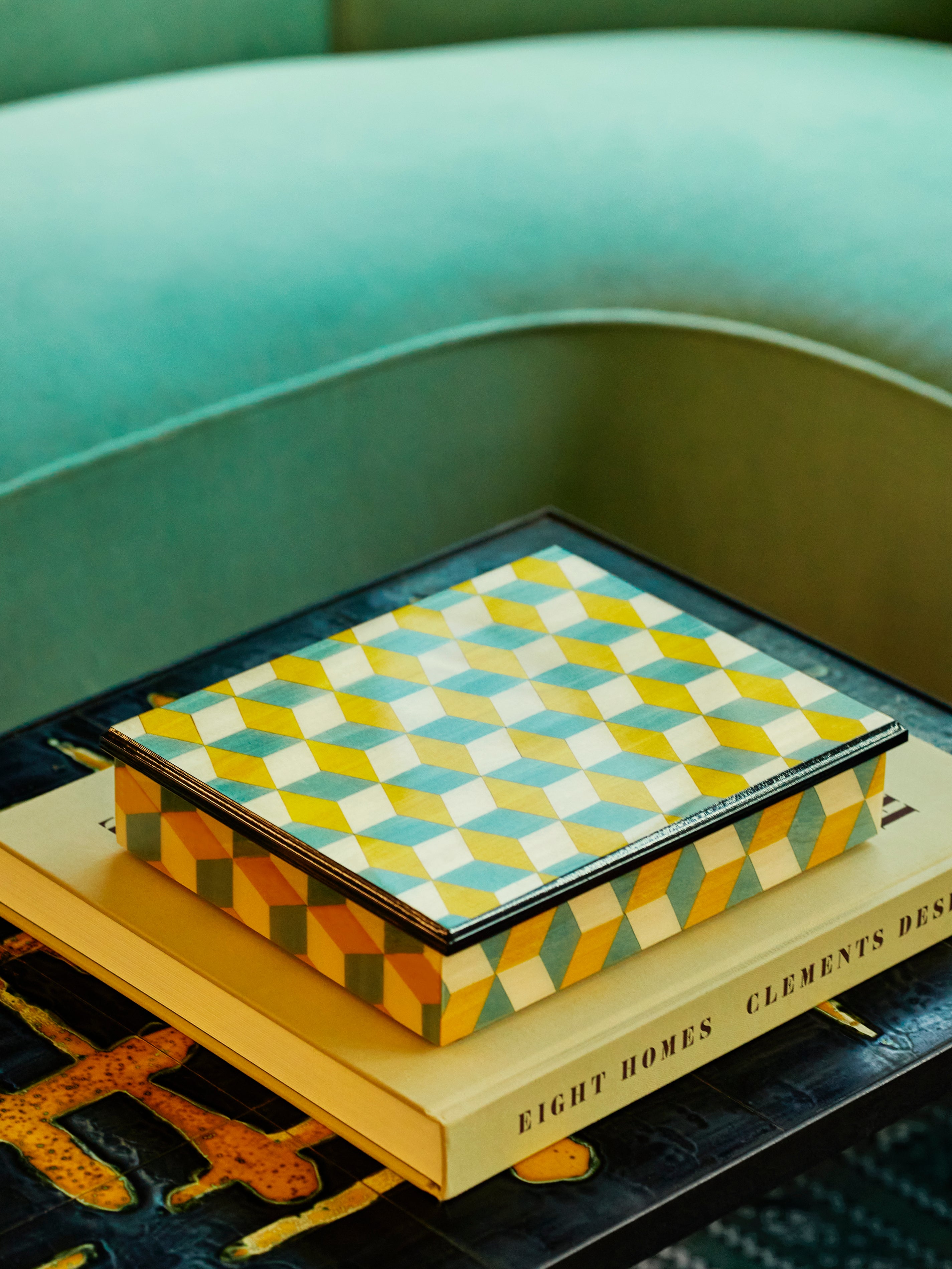 Multiple Geometric Wood Inlay Box by Biagio Barile | ABASK US