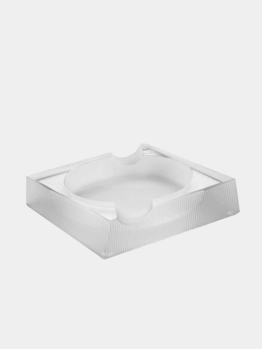 Clear Hand-Cut Crystal Ashtray by Lalique | ABASK US