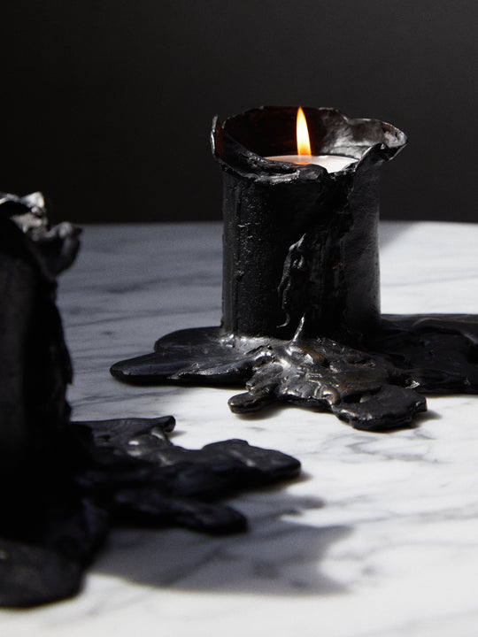 Blue Bronze Crinkle Stool by Osanna Visconti x The House of Lyria ...