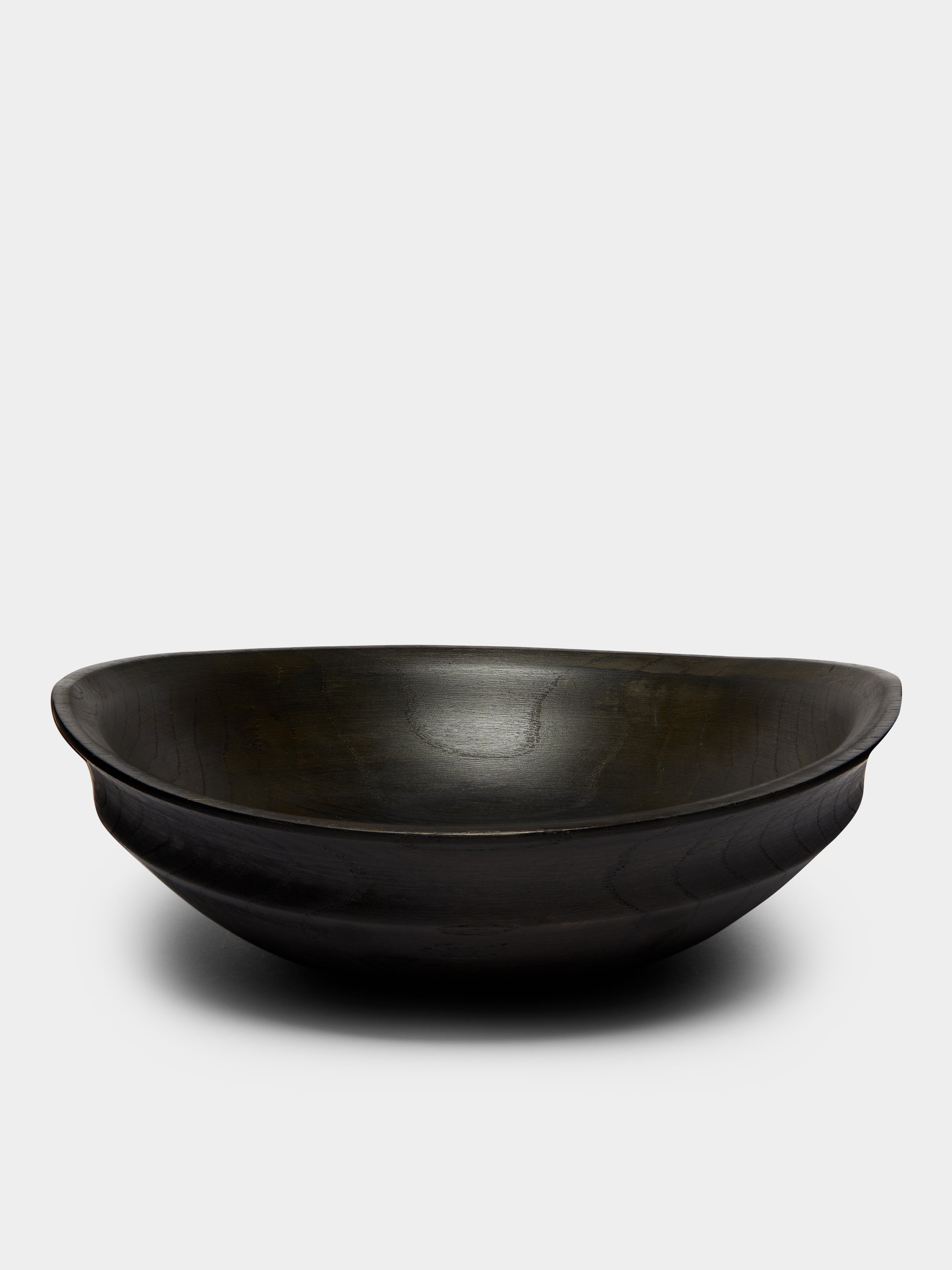 Brown Urushi Oak Wood Fruit Bowl by Ido Ferber | ABASK