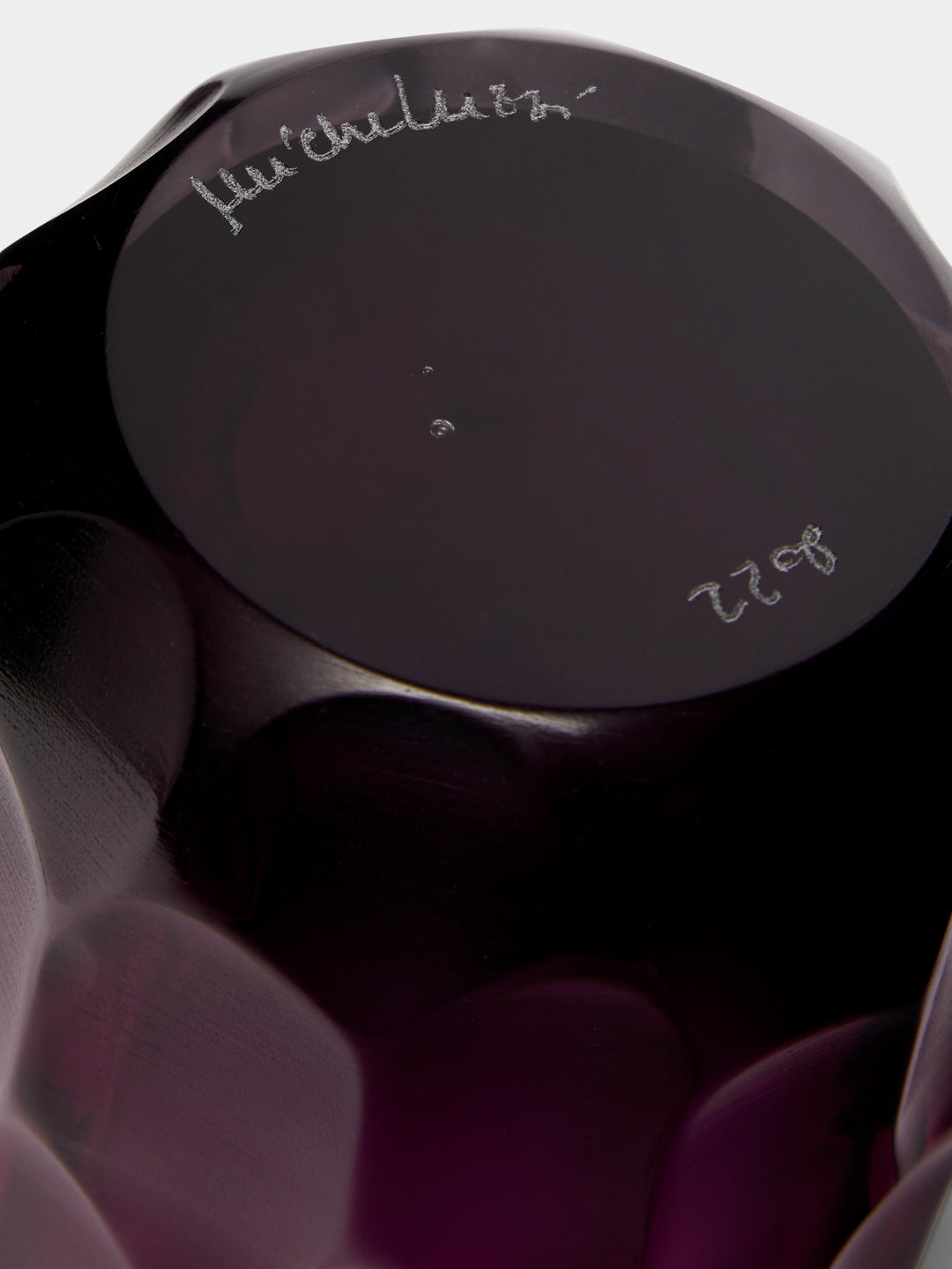 Purple Rullo Ametisa Hand-Blown Murano Glass Vase by Micheluzzi Glass ...