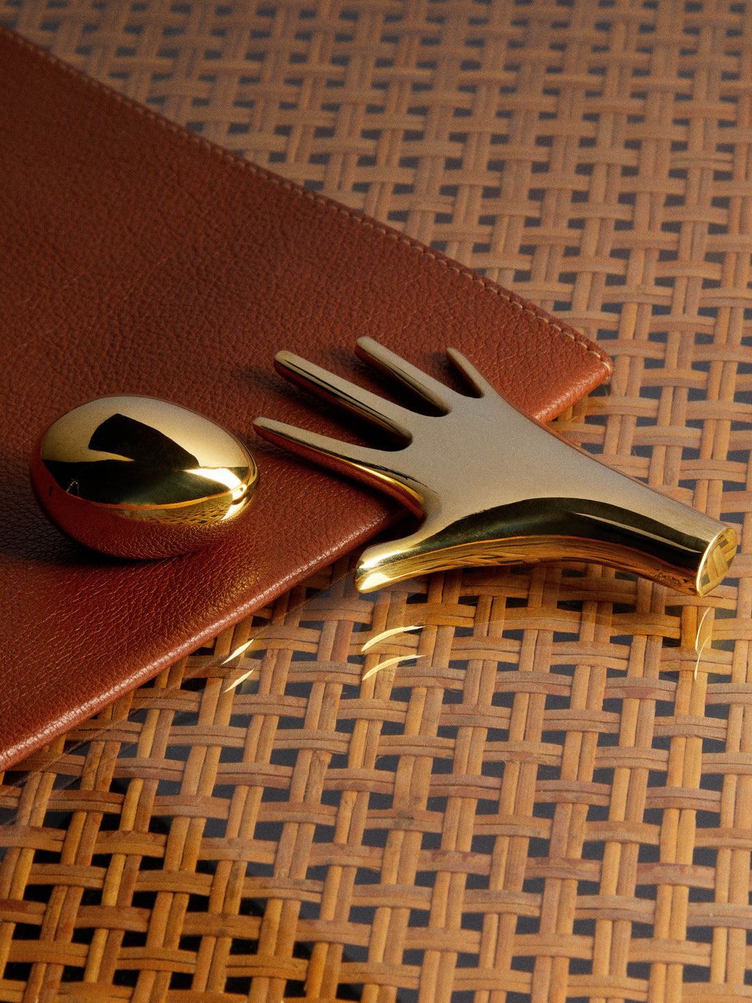 Metallics Hand Brass Paperweight by Carl Auböck | ABASK UK