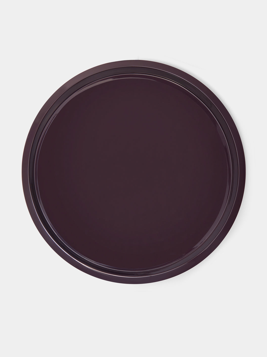 Red Lacquered Round Tray (18in/46cm) by The Lacquer Company | ABASK