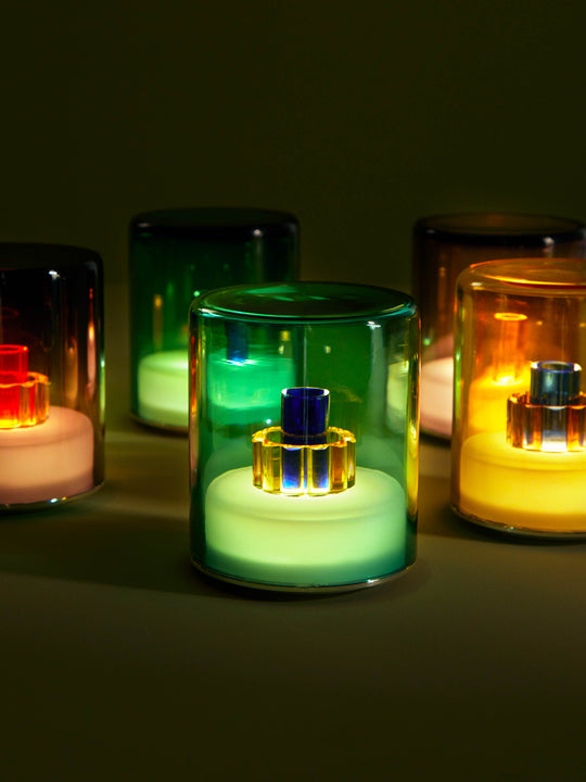 Purple Ametista II Hand-Blown Murano Glass Portable Table Light by ...